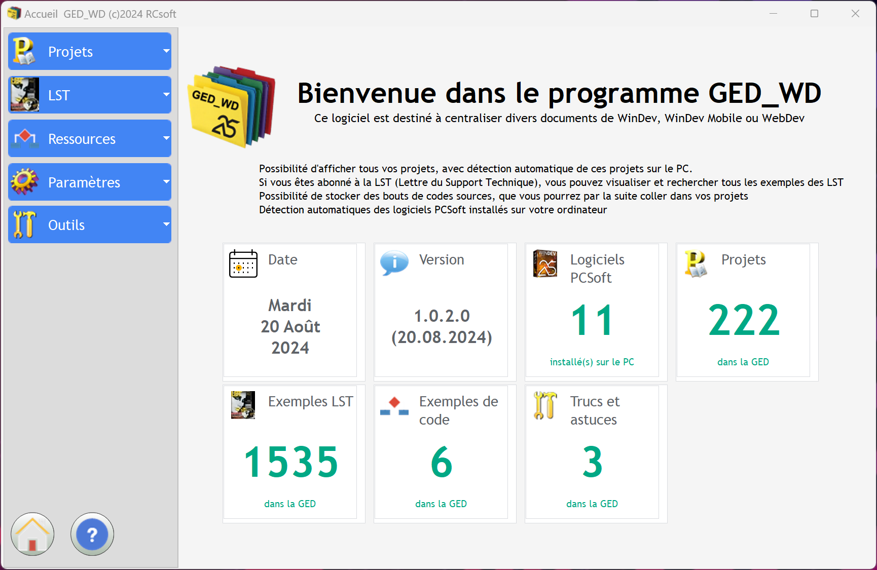 GED pour logiciels PC SOFT - RCsoft.ch